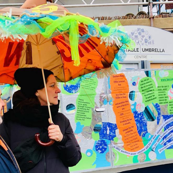 ALL DAY WHITSTABLE PROTEST AT SOUTHERN WATER’S PR EVENT – Whitstable Views